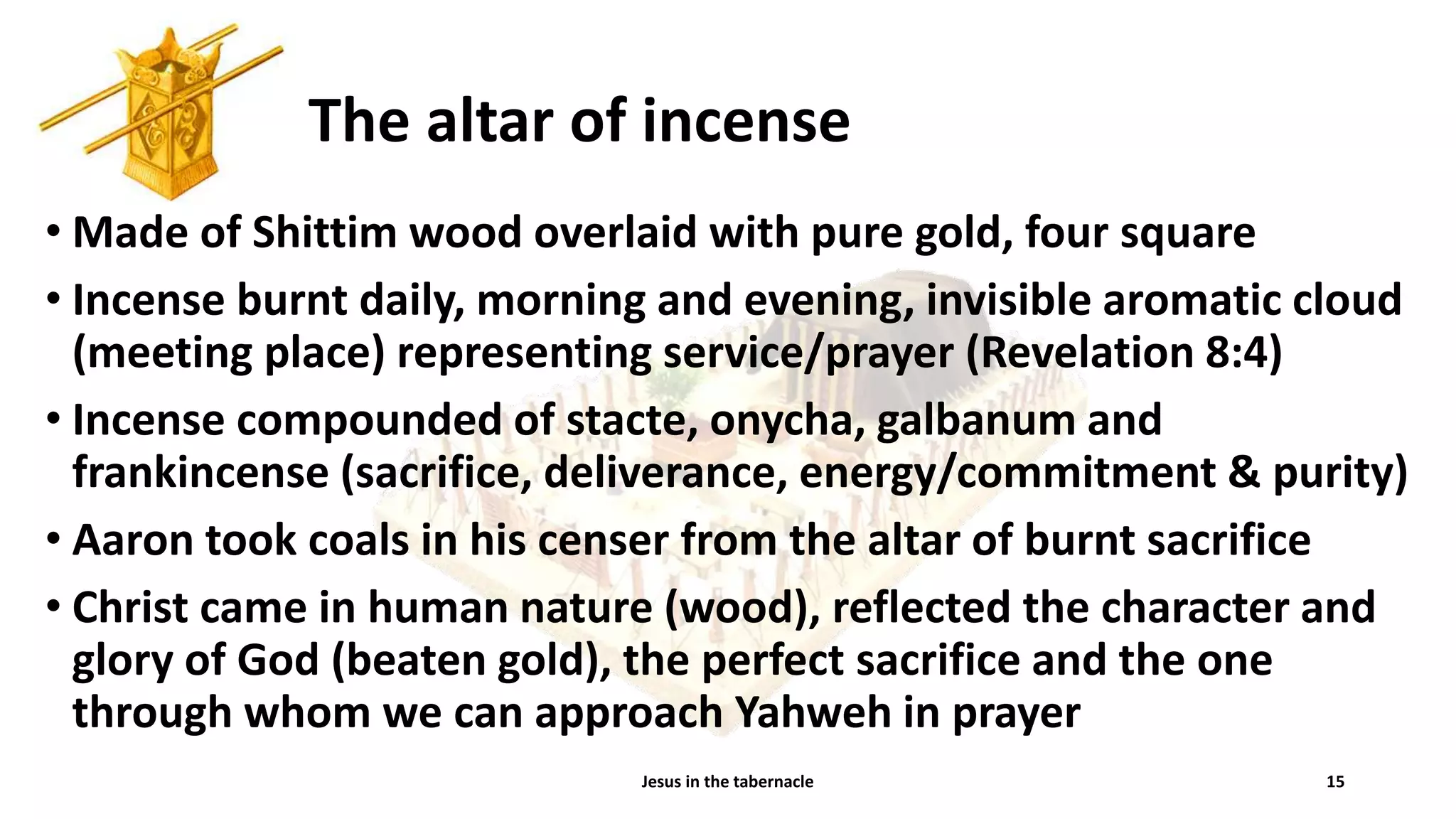 Jesus in the tabernacle | PPTX