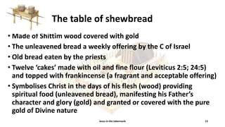 Jesus in the tabernacle | PPTX