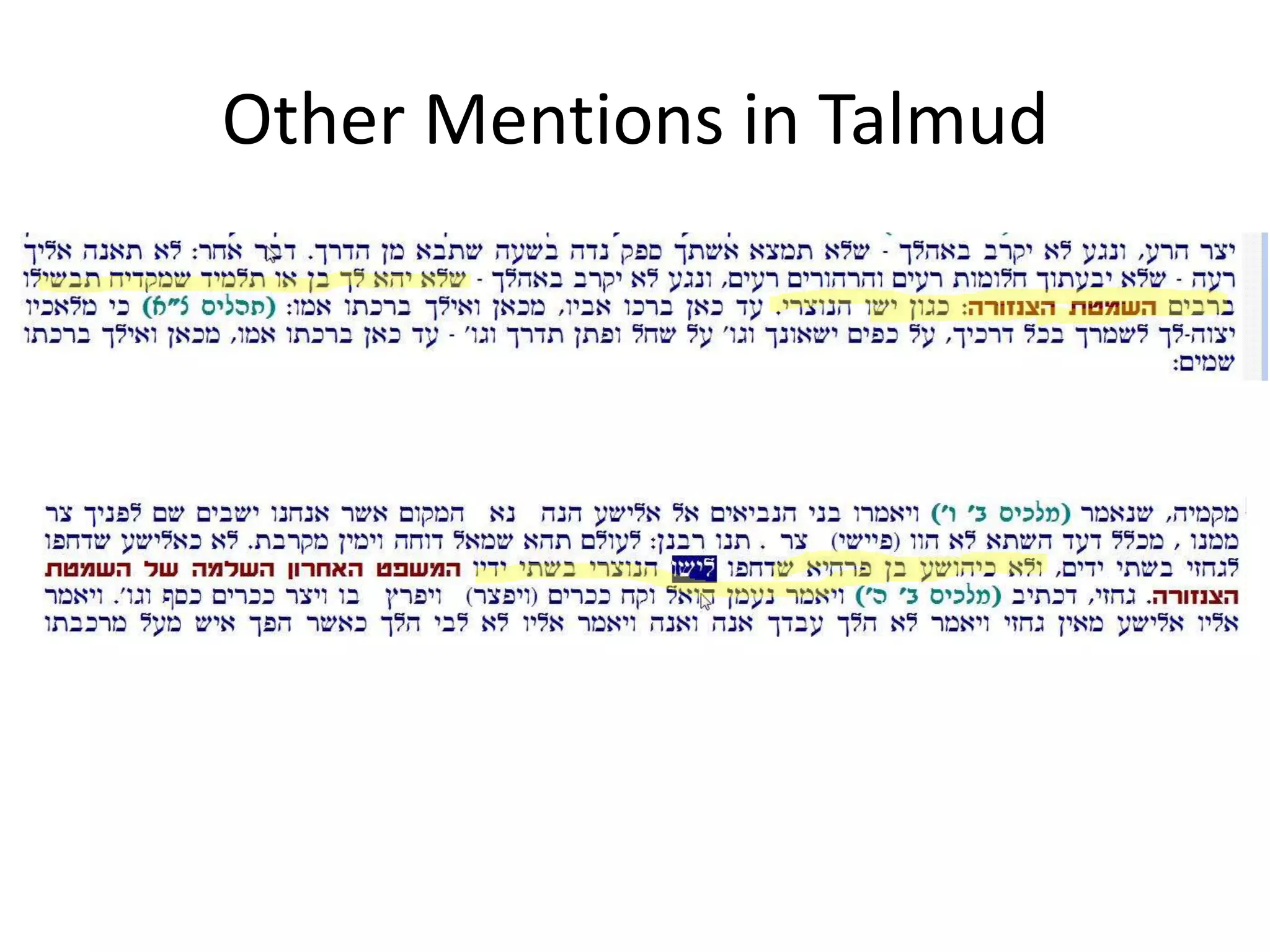 Jesus in the talmud | PPTX