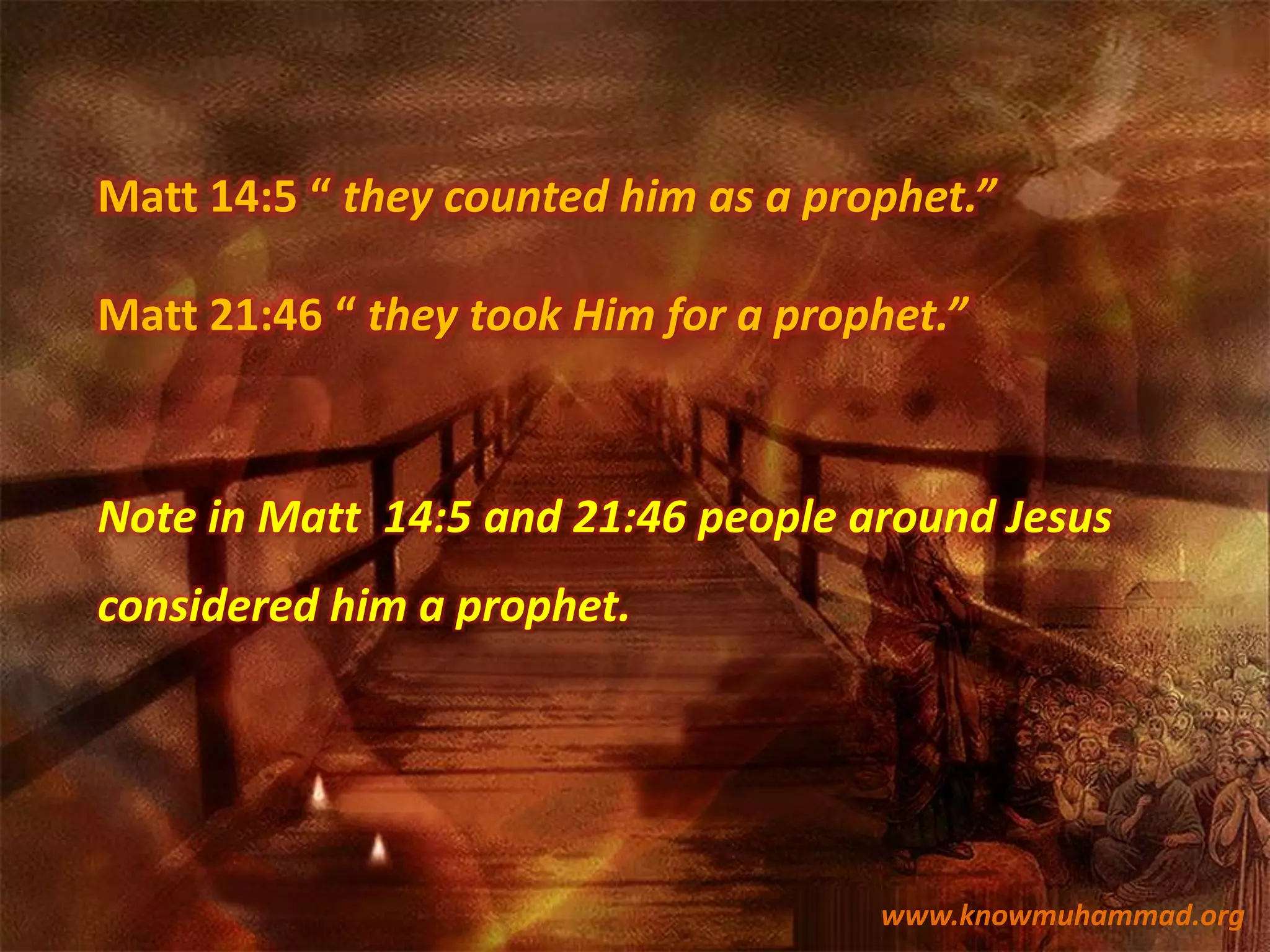 Jesus is a prophet in the bible | PPSX