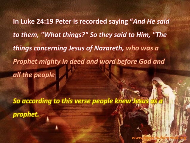 Jesus is a prophet in the bible | PPSX