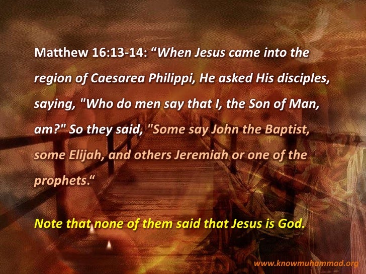 Jesus is a prophet in the bible