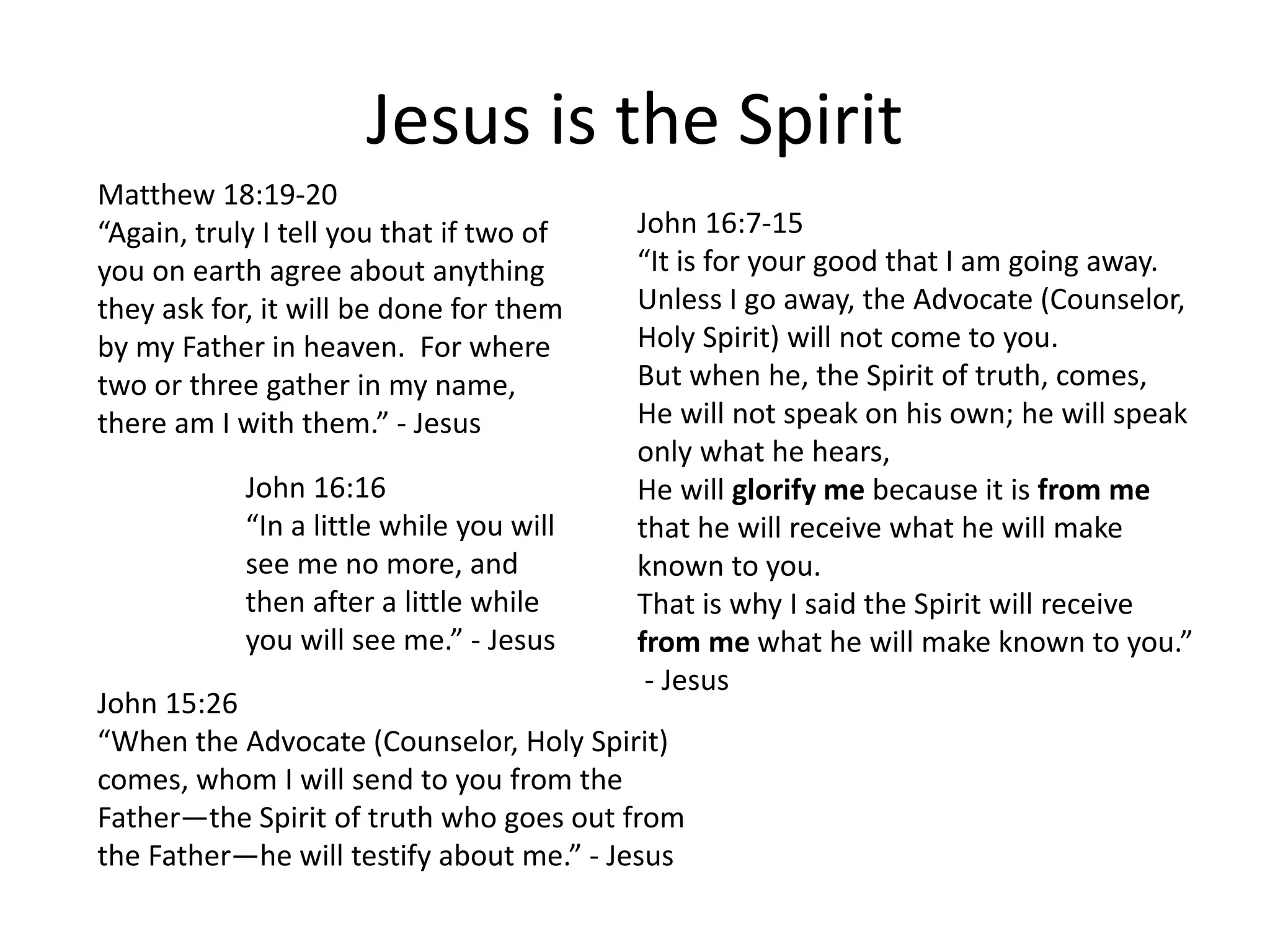 Jesus is the one and only God | PPT