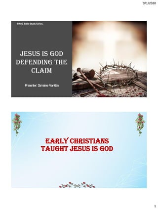 Jesus is God: Defending the Claim | PDF