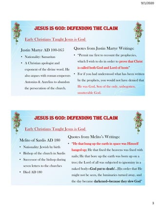 Jesus is God: Defending the Claim | PDF