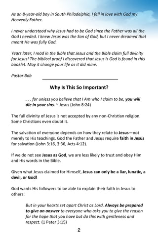 Jesus is God: The Biblical Proof | PDF