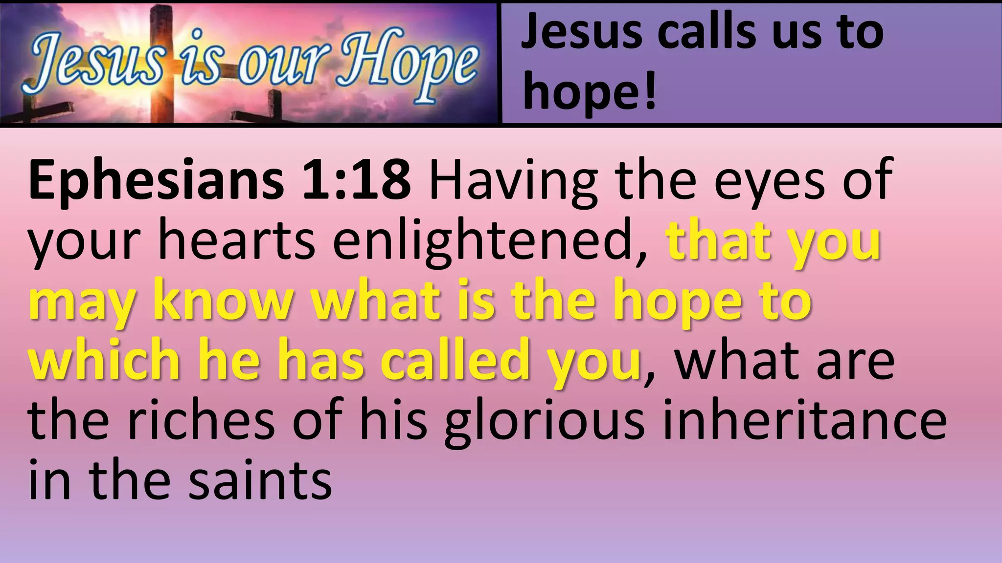 Jesus is our Hope: Even When God Closes A Church Door | PPT