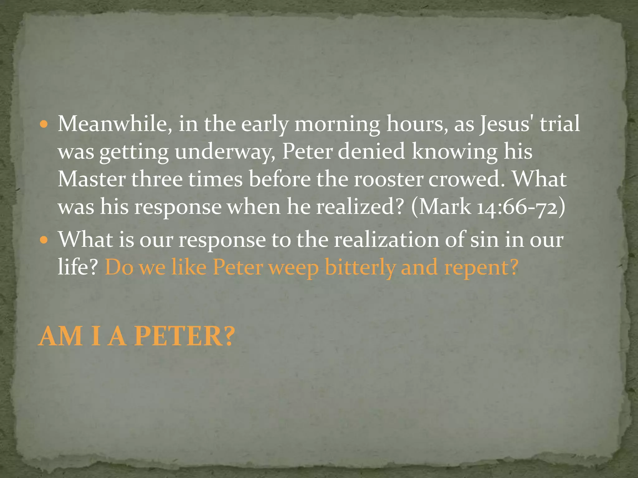 Jesus last week | PPTX