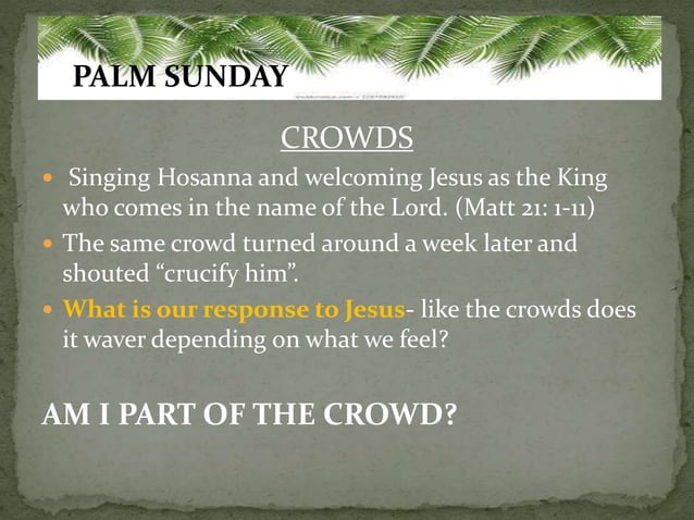 Jesus last week | PPTX | Christianity | Religion & Spirituality