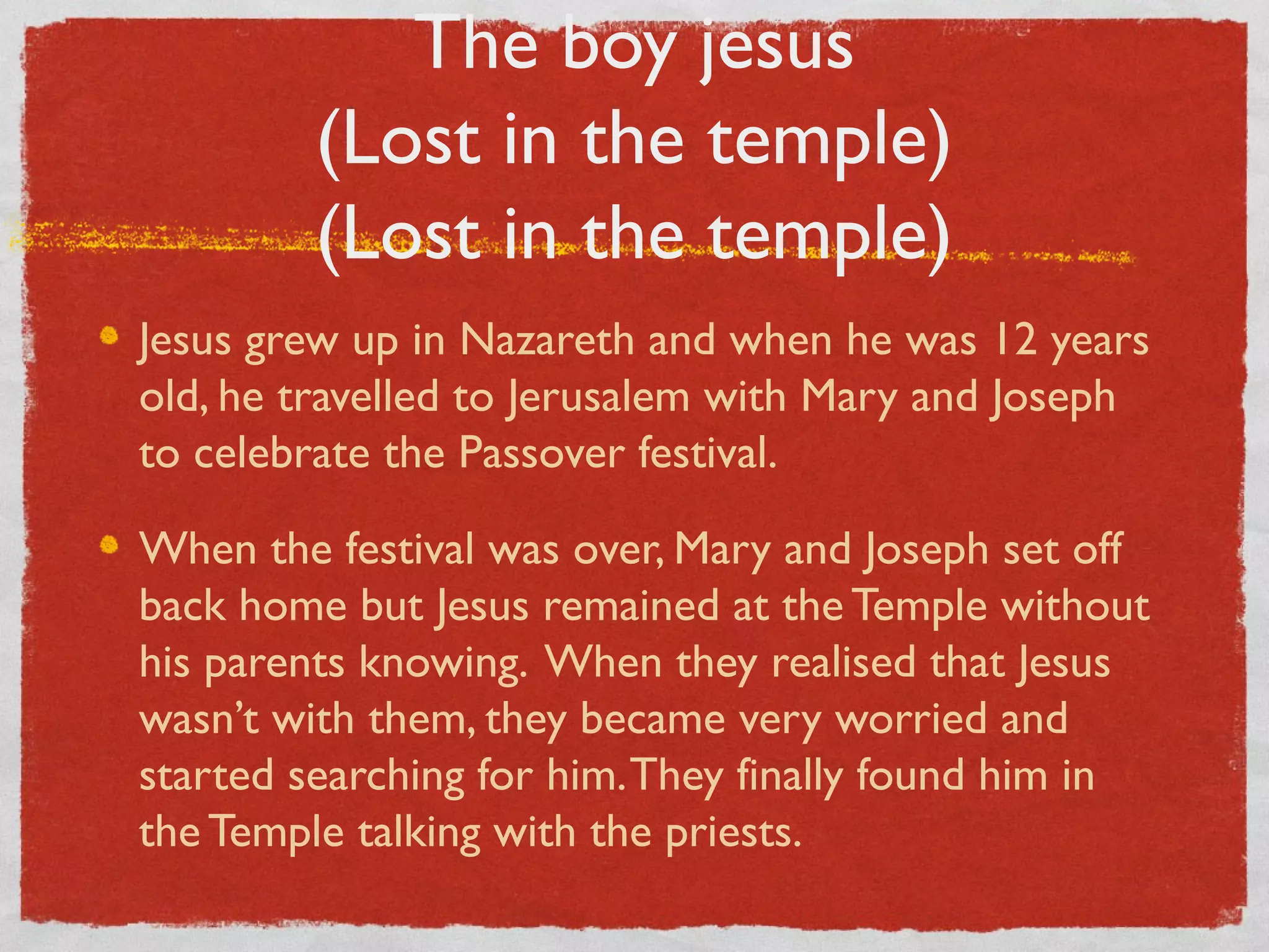 Jesus' life | PPT