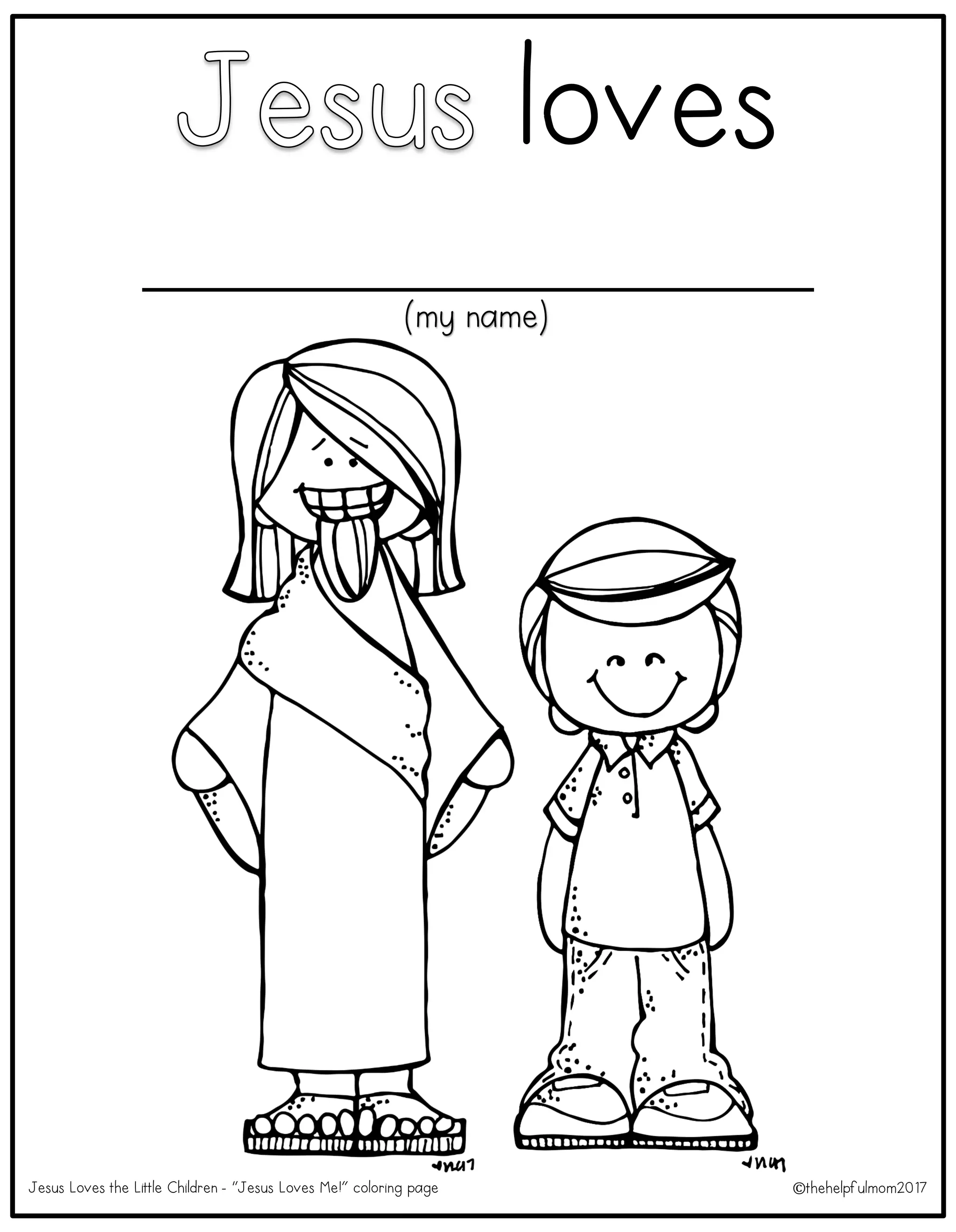 Jesus lovesthelittlechildrensamplefreebie gradesk1 | PDF