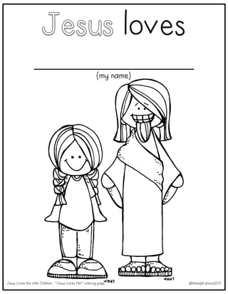 Jesus lovesthelittlechildrensamplefreebie gradesk1 | PDF