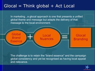 "Glocal" marketing & New Media Localisation | PPT