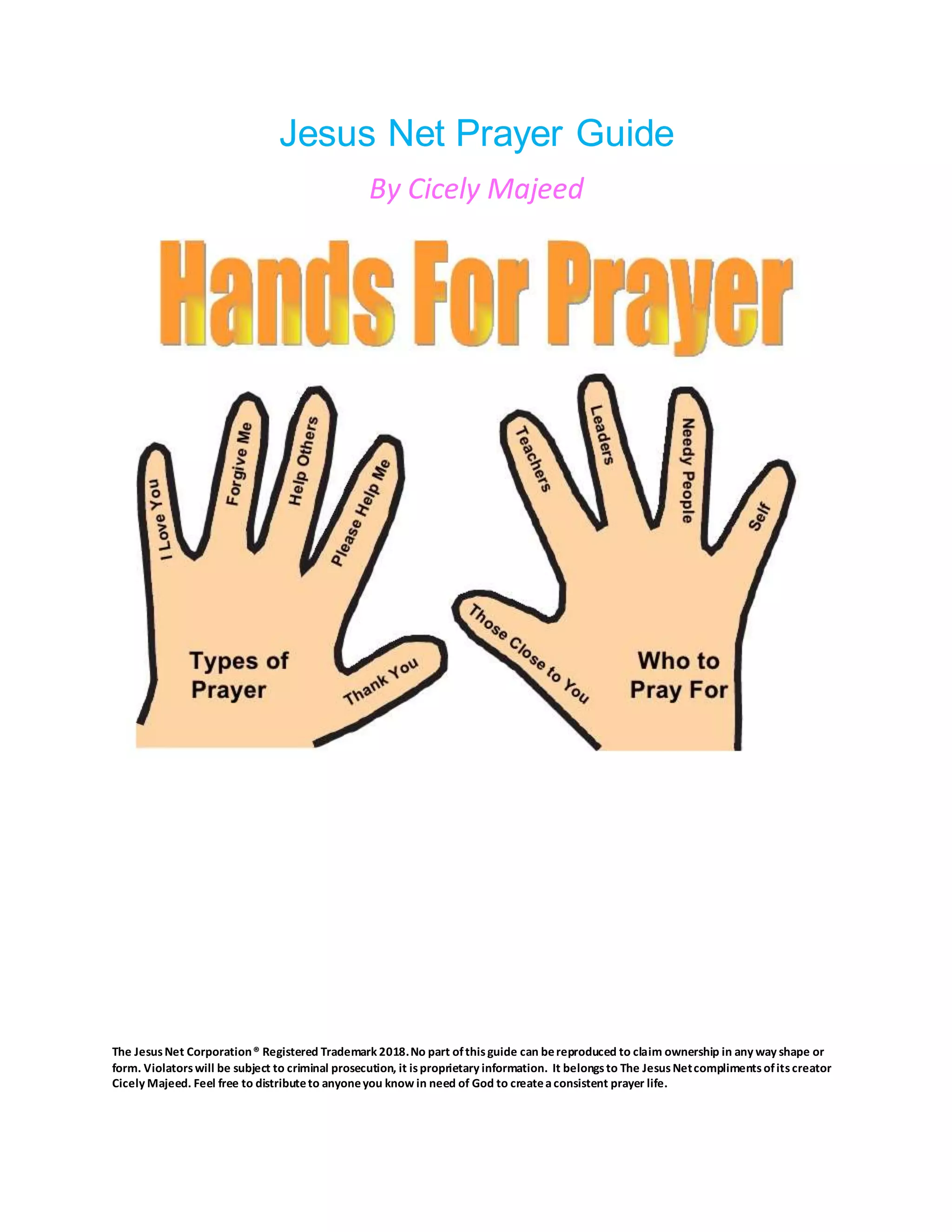 Jesus Net Prayer Guide | PDF