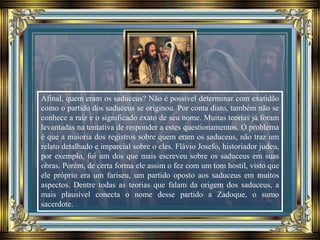 Jesus o os saduceus | PPT