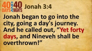 40 Days and 40 Nights_Jesus our Deliverer | PPT