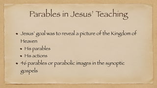 Introduction to the Parables of Jesus | PDF