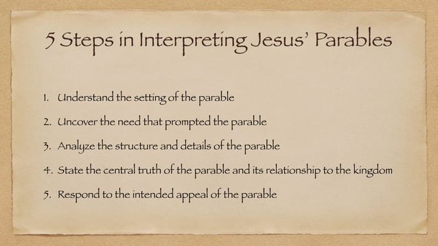 Introduction to the Parables of Jesus | PDF | Christianity | Religion & Spirituality