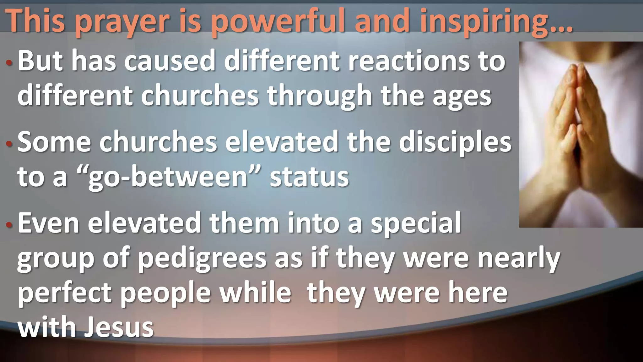 Jesus’ Prayer for His Disciples | PPTX