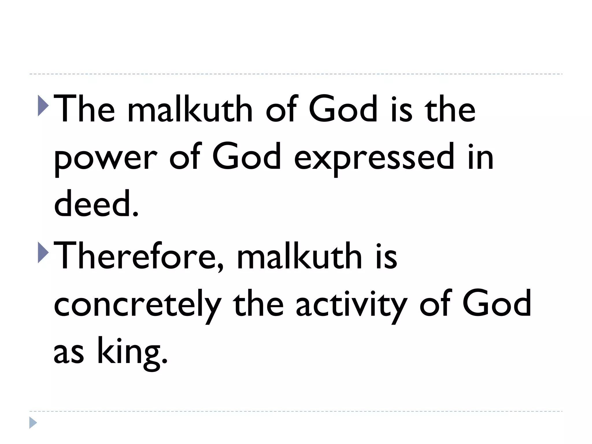Jesus’ proclamation of the kingdom of god (1) | PPT