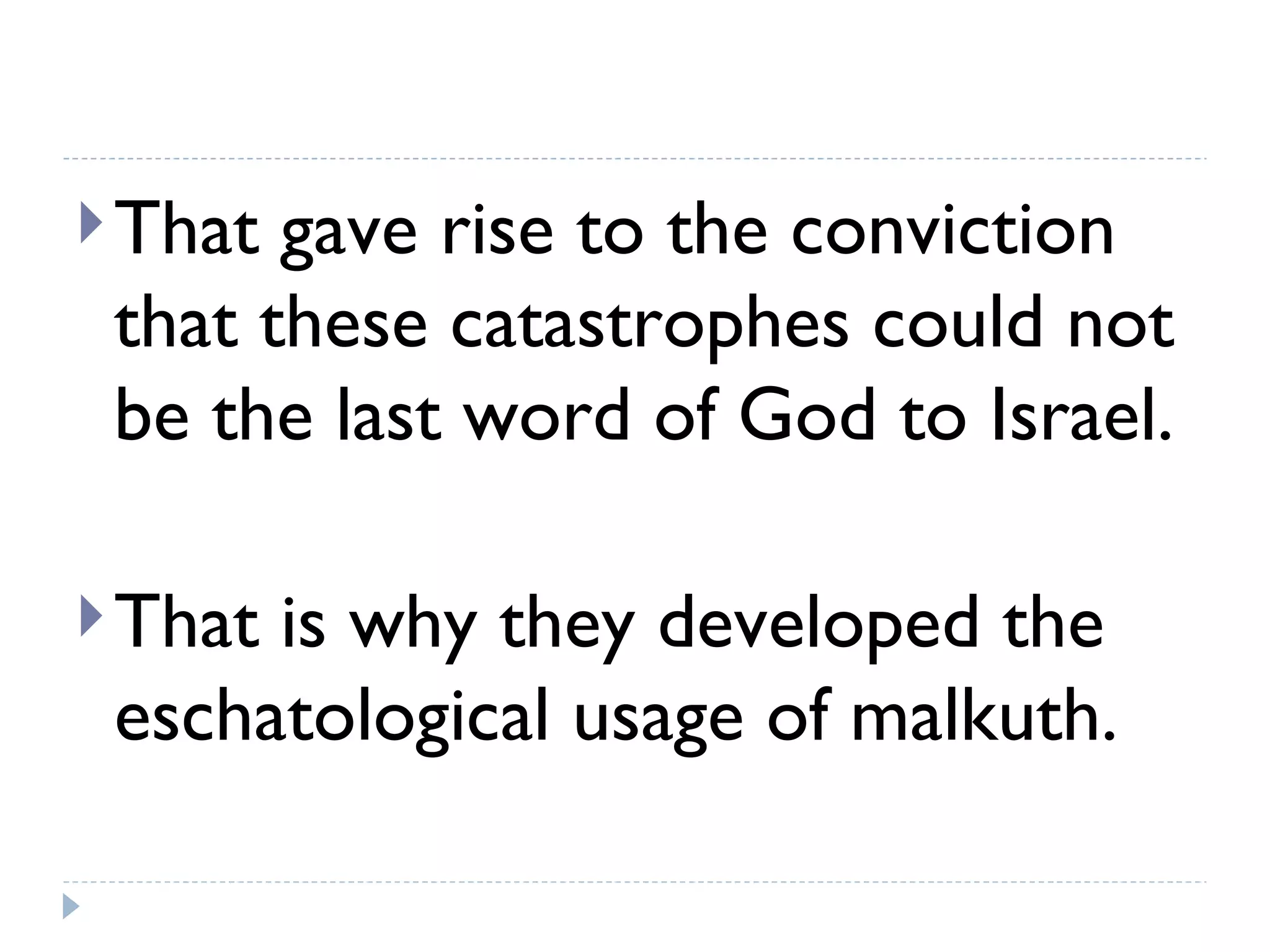 Jesus’ proclamation of the kingdom of god (1) | PPT | Free Download