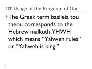 Jesus’ proclamation of the kingdom of god (1) | PPT