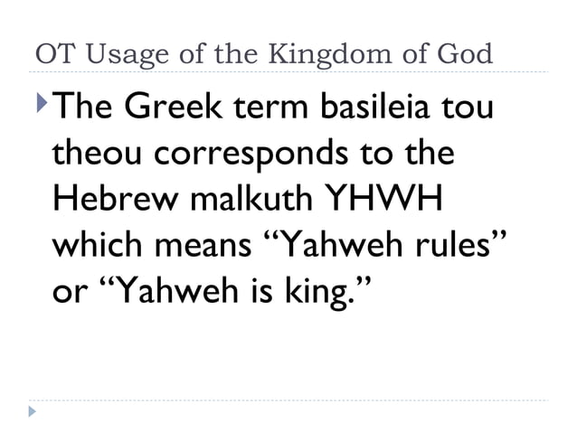 Jesus’ proclamation of the kingdom of god (1) | PPT