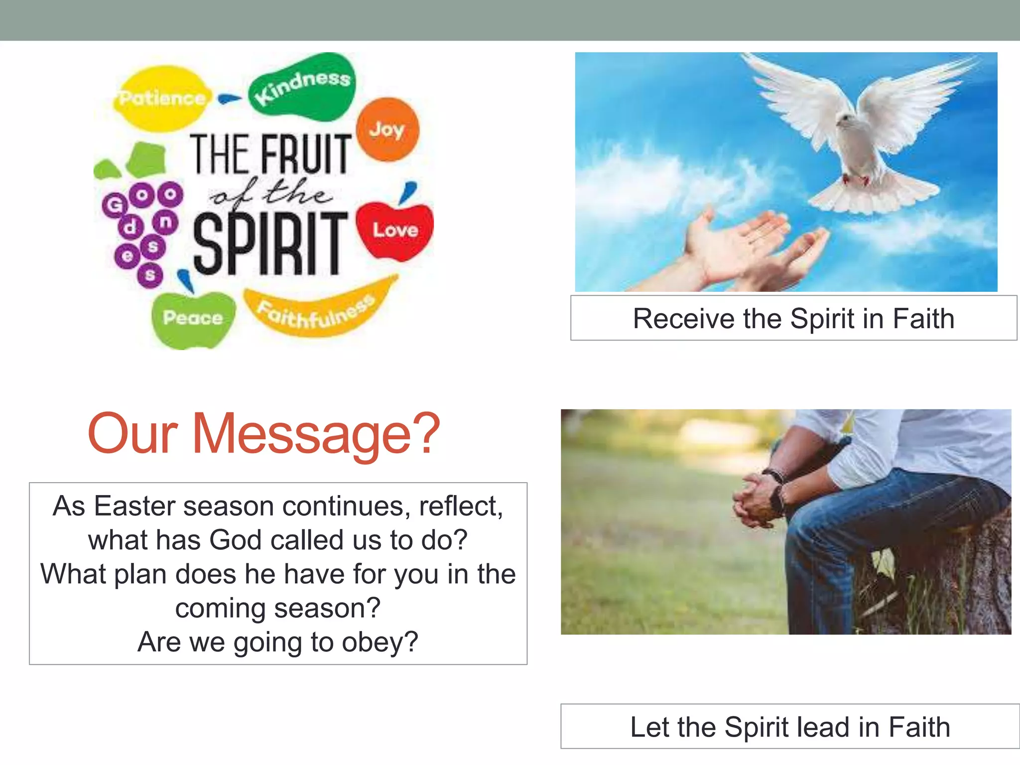 Jesus promises the holy spirit 170520 kajang lc | PPTX