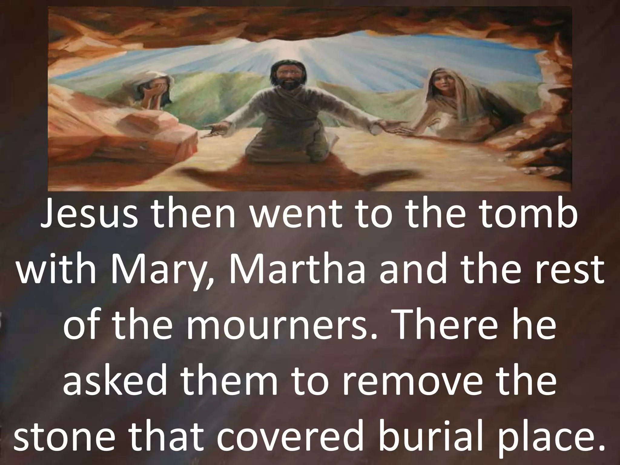 Jesus raises lazarus | PPTX
