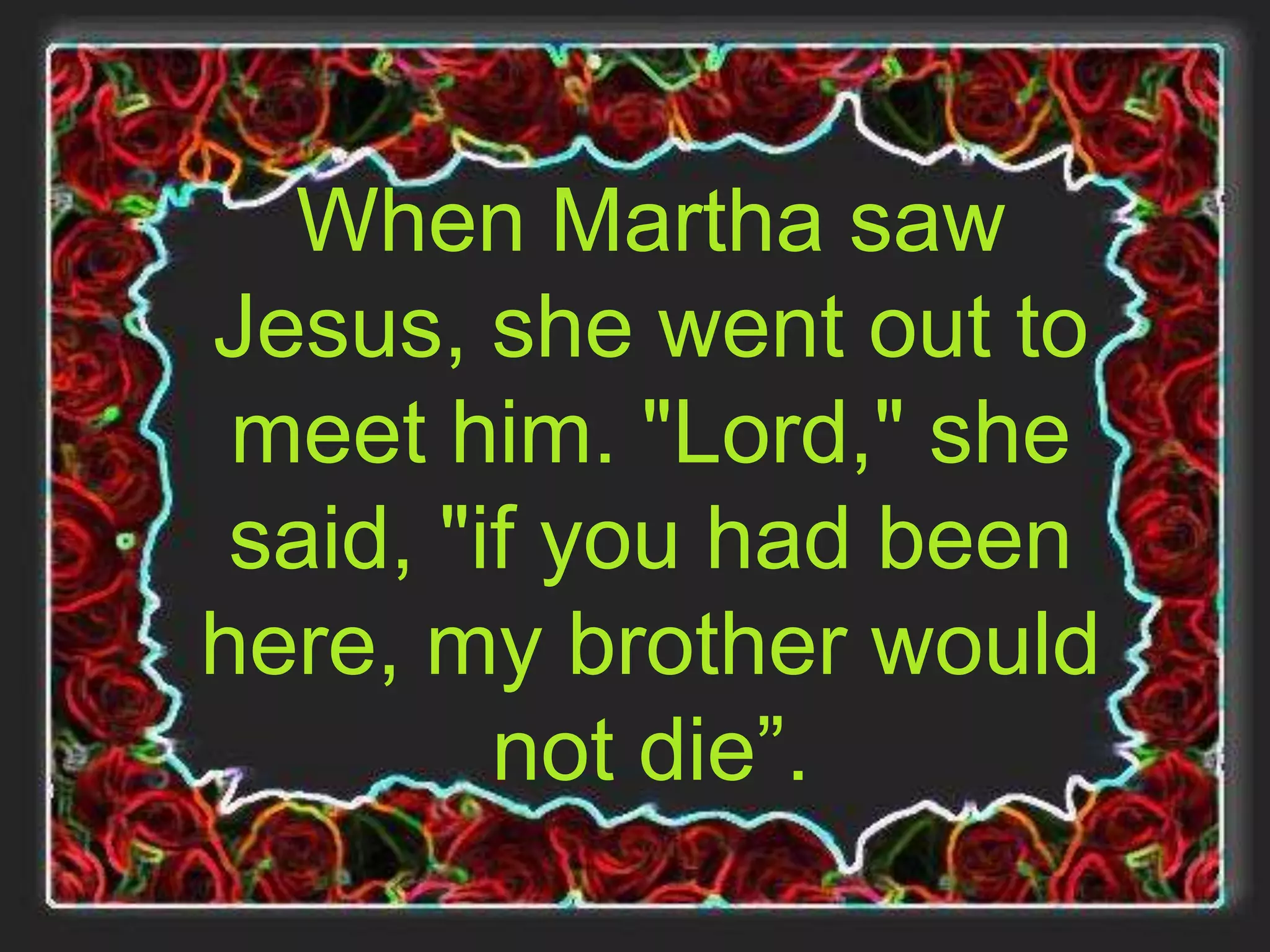 Jesus raises lazarus | PPTX