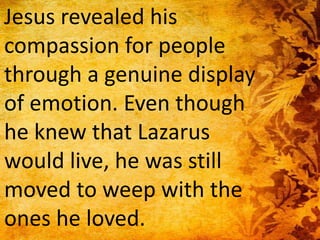 Jesus raises lazarus | PPTX