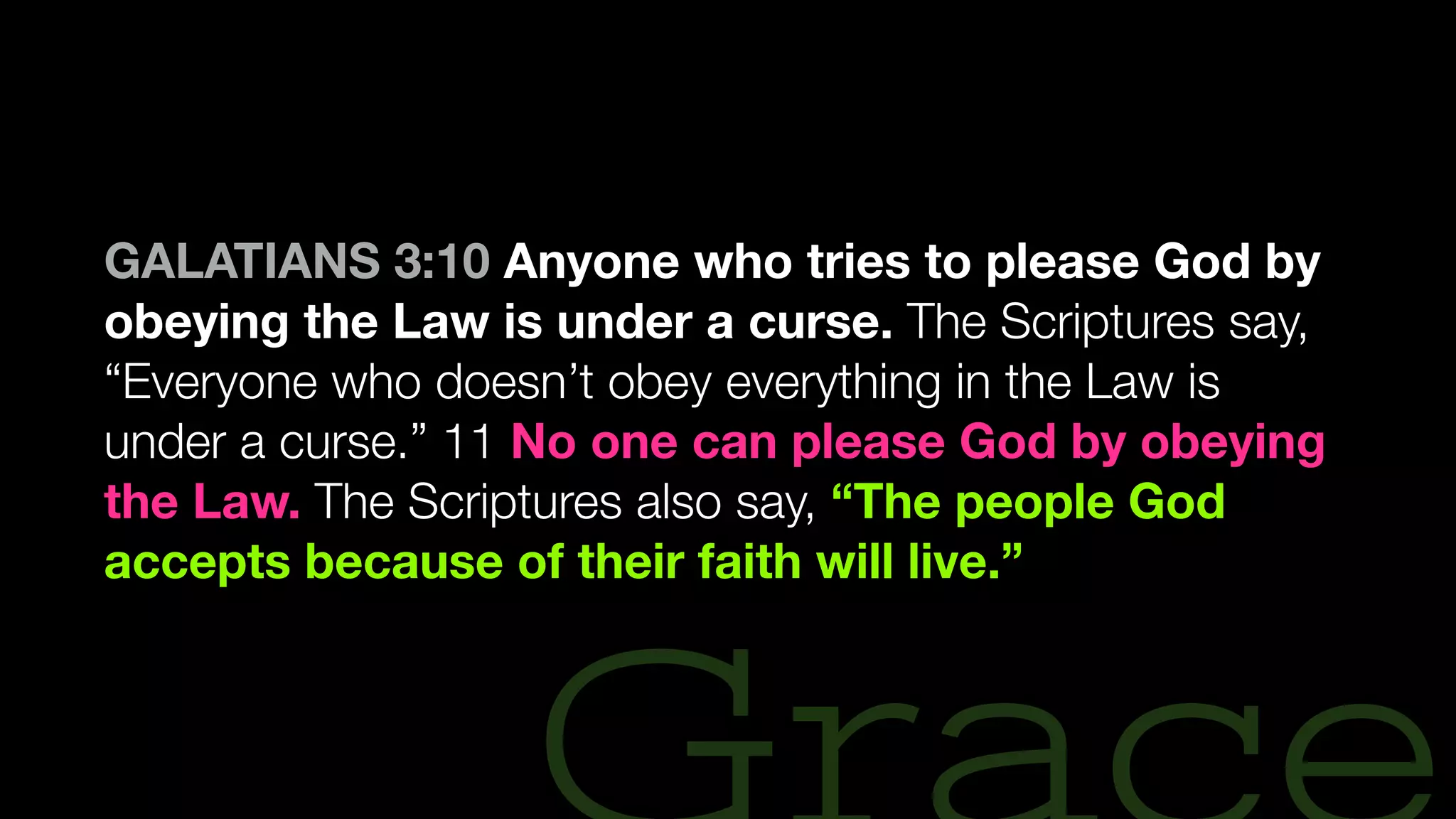 Grace vs Legalism and Moralism | PPT