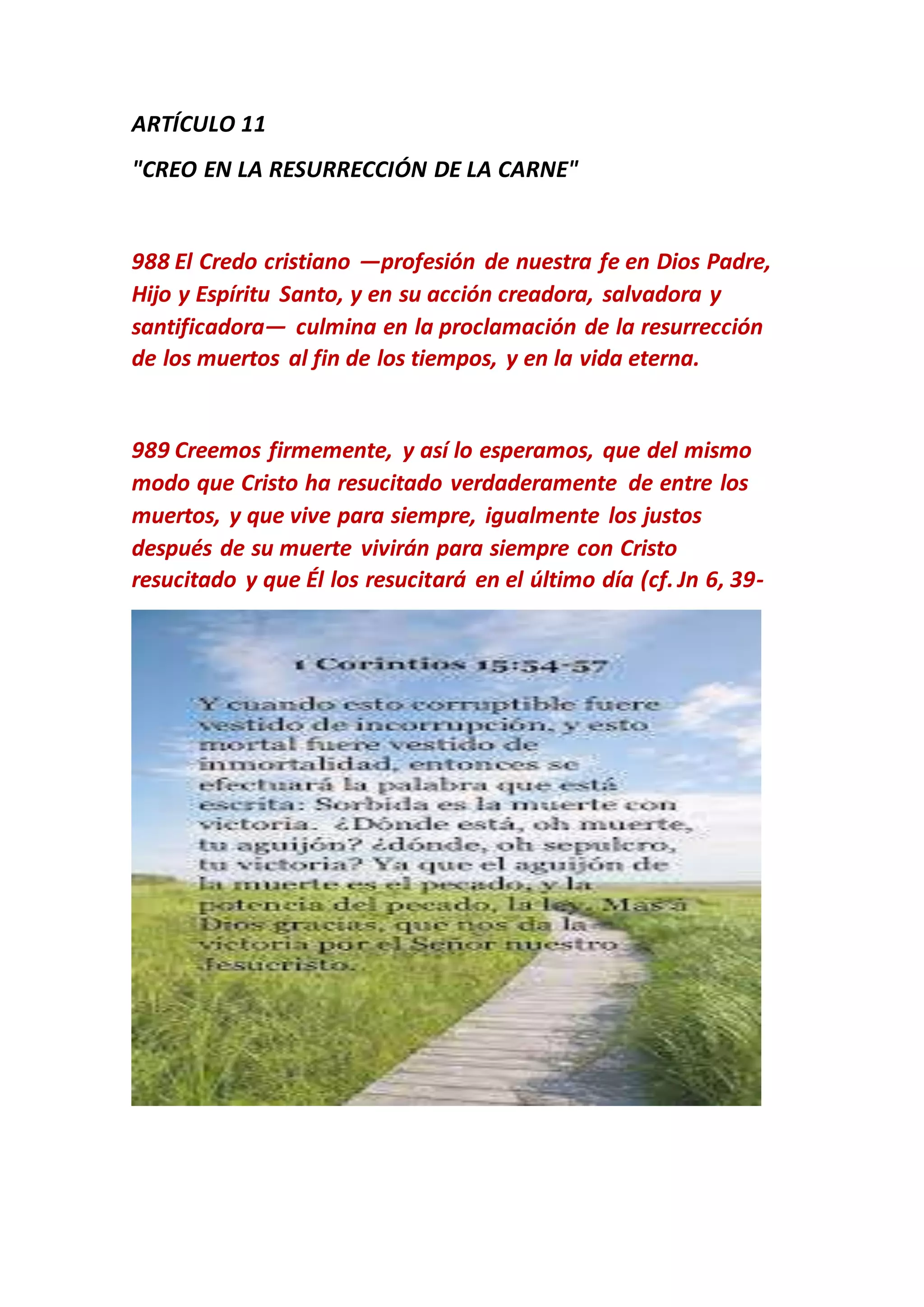 Jesus resucito para darnos vida eterna | PDF