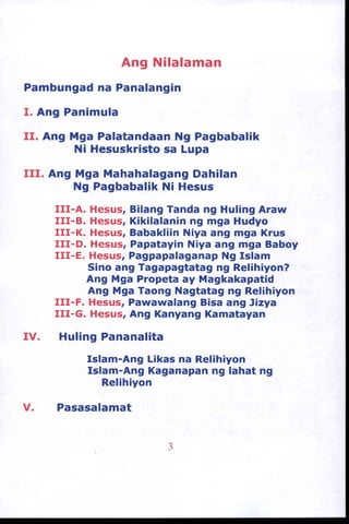 Jesus return to earth tagalog | PDF