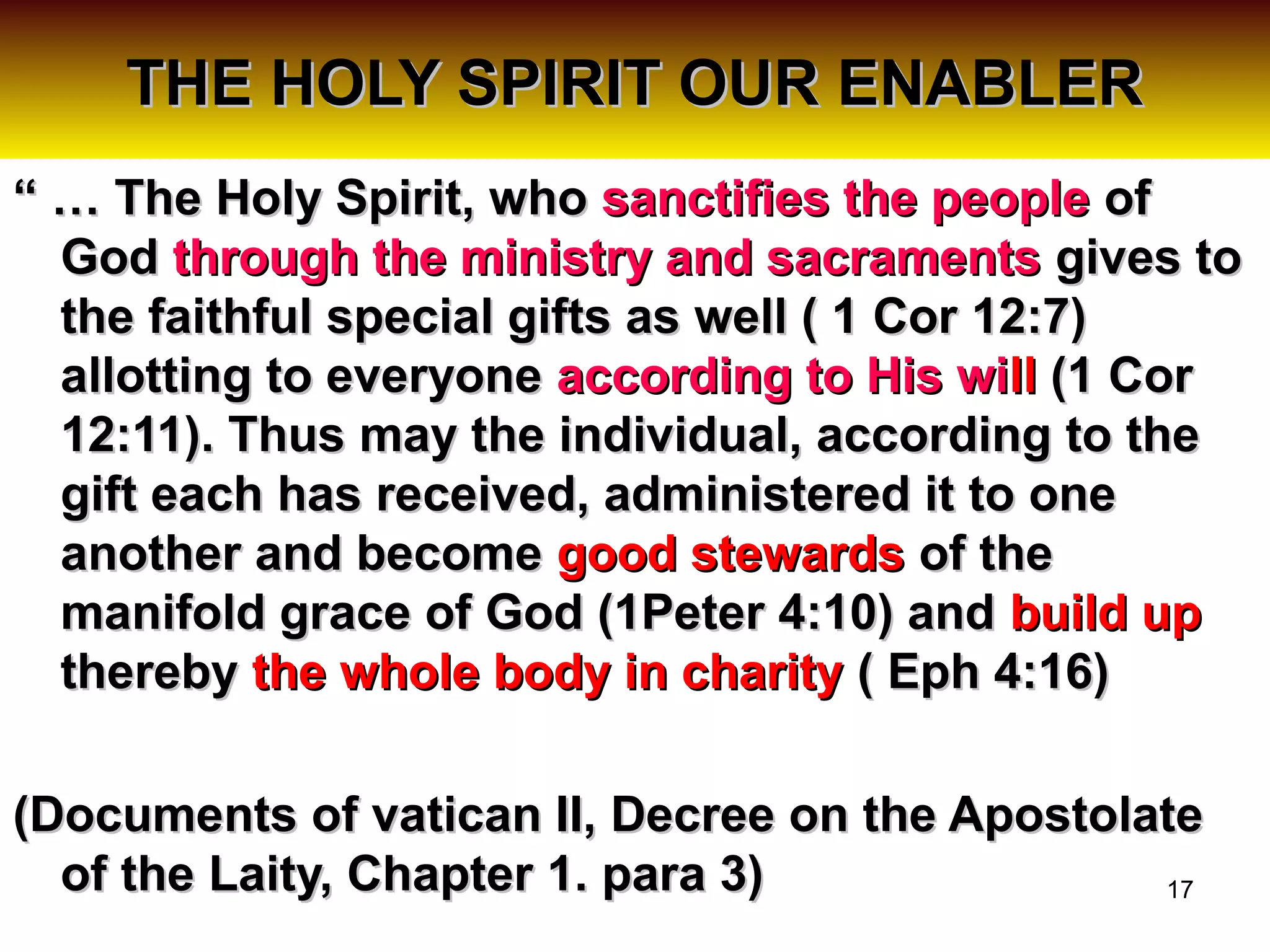 Jesus sends his holy spirit rcia-2012-13 | PPT