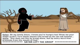 Jesus tempted by Satan | PPTX