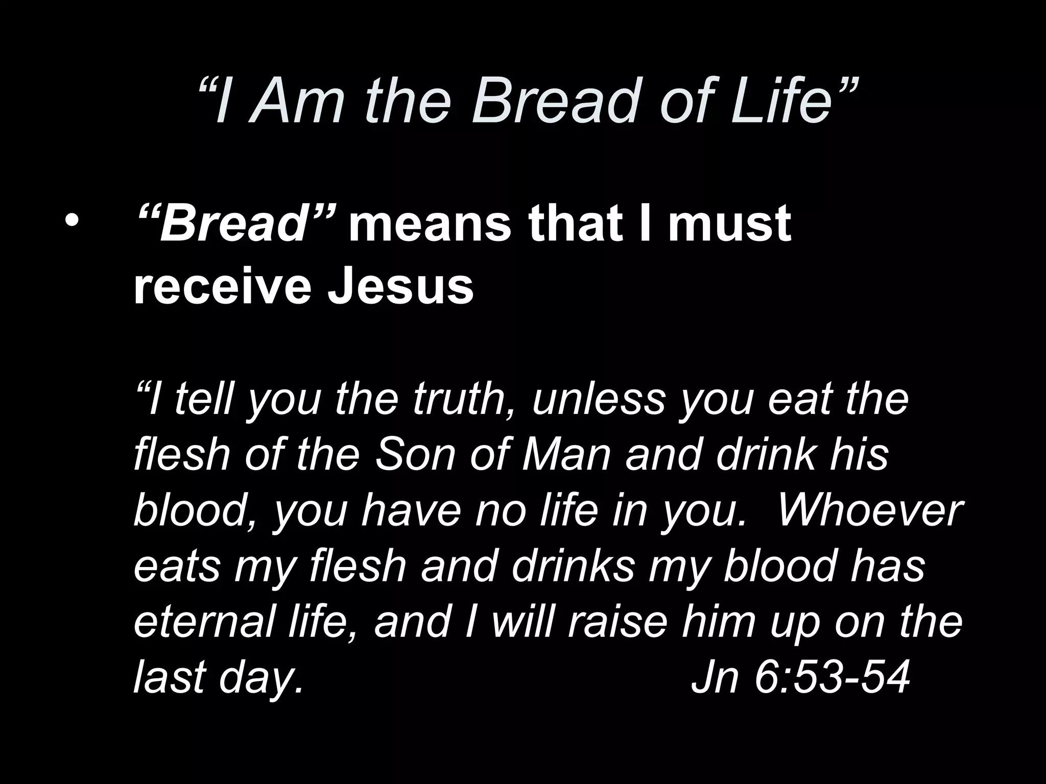 Jesus, The Bread of Life | PPT