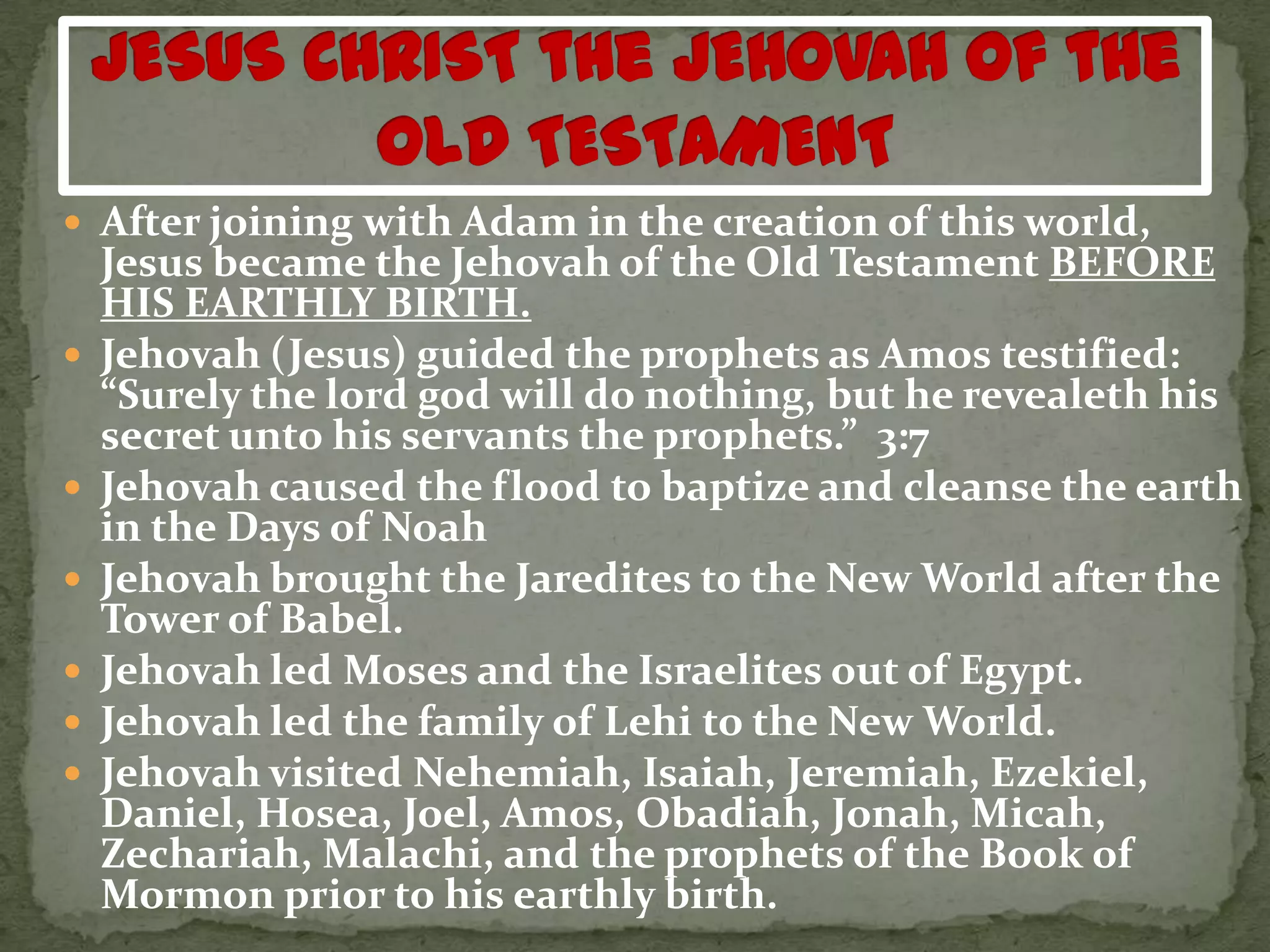 Jesus the Christ in ENGLISH | PPTX