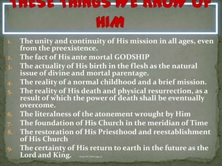 Jesus the Christ in ENGLISH | PPTX