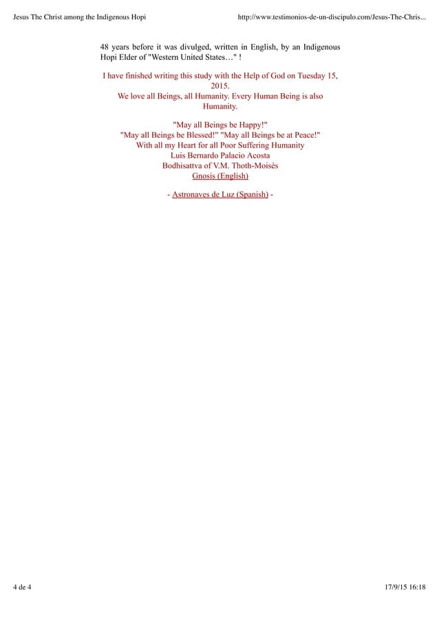 Jesus the Christ Among the Indigenous Hopi | PDF