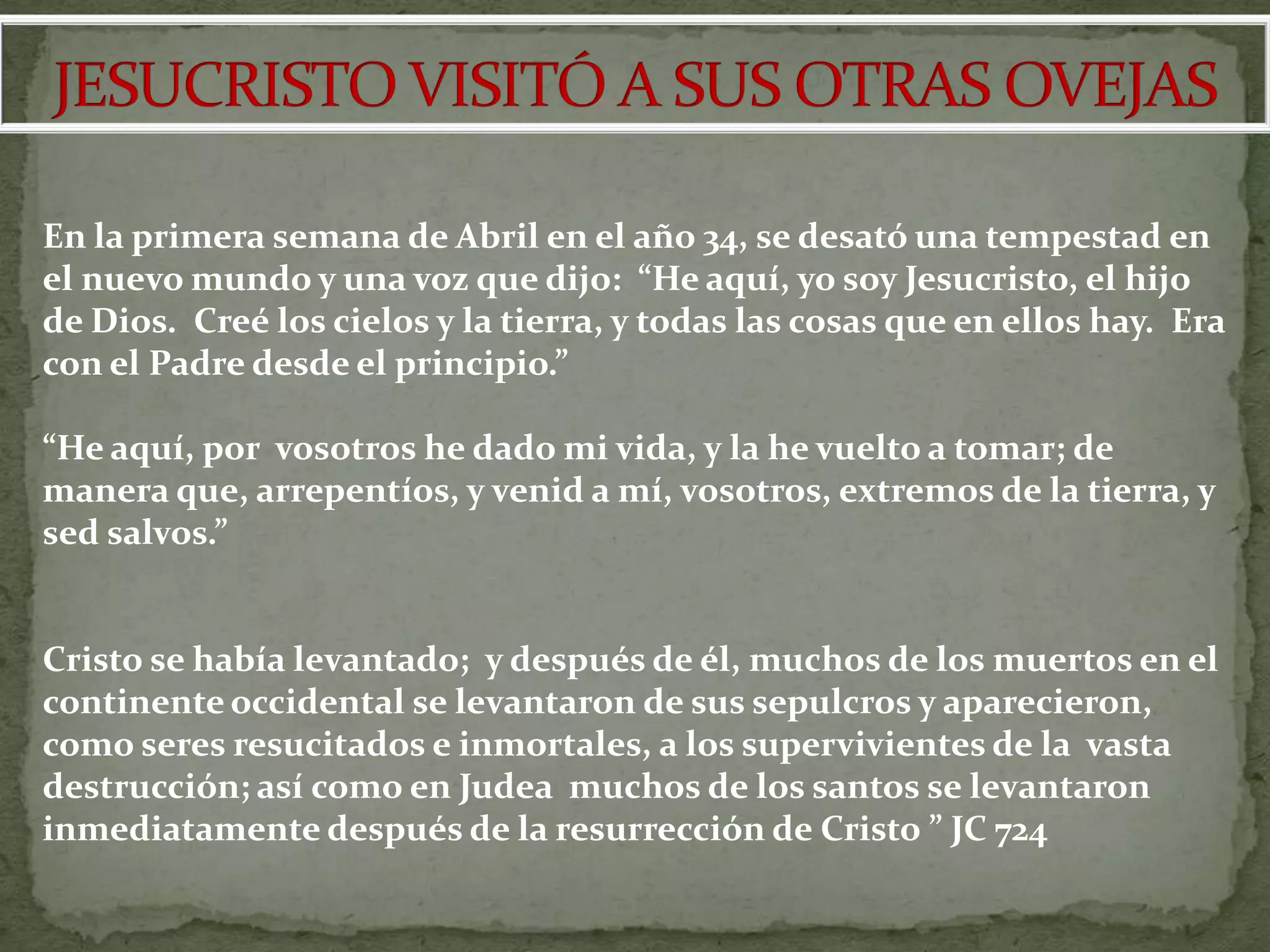 Jesus the Christ in SPANISH | PPT