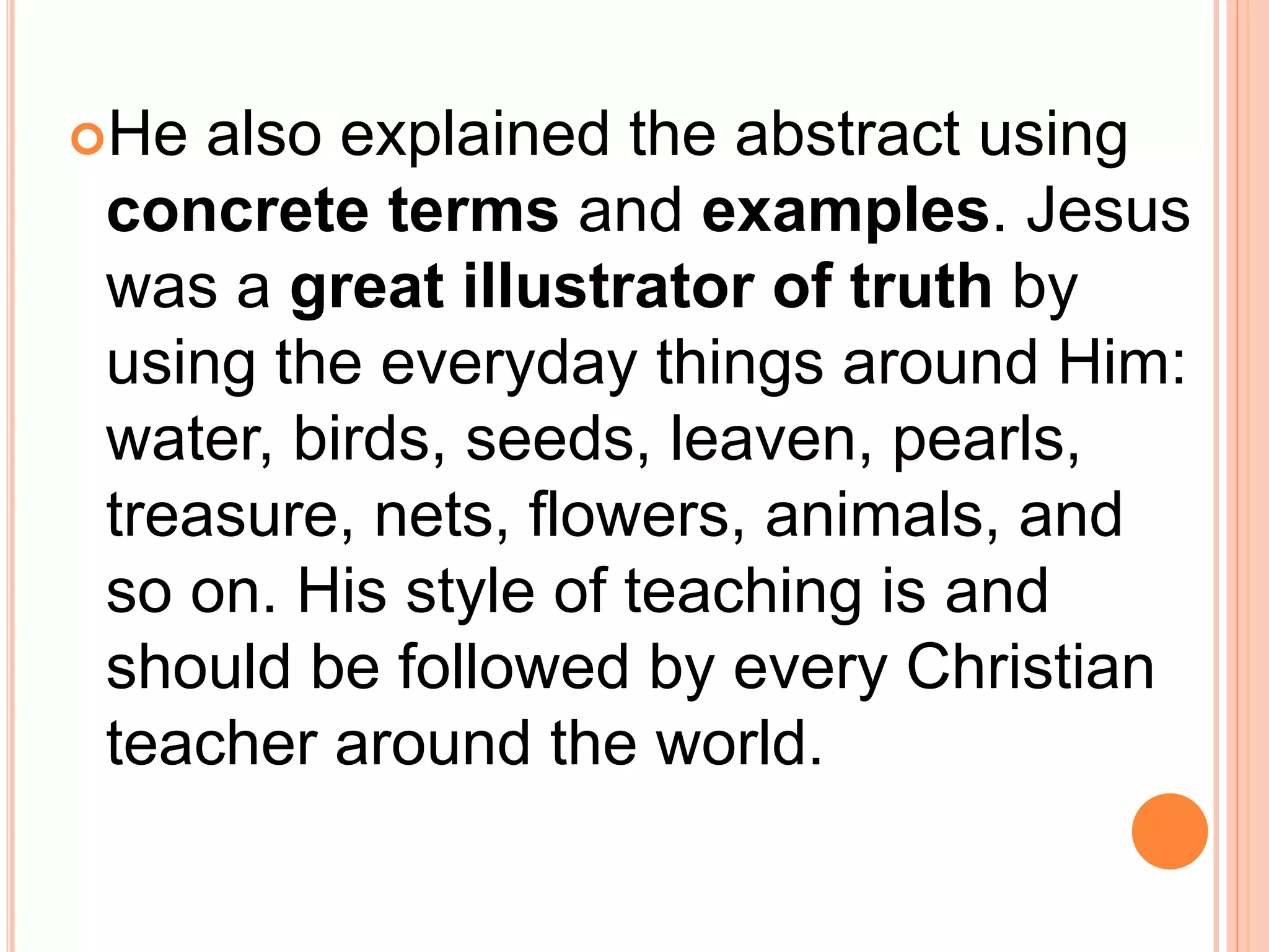 Jesus the master teacher | PPTX