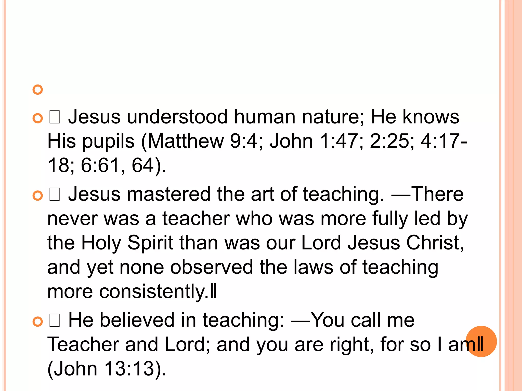 Jesus the master teacher | PPTX