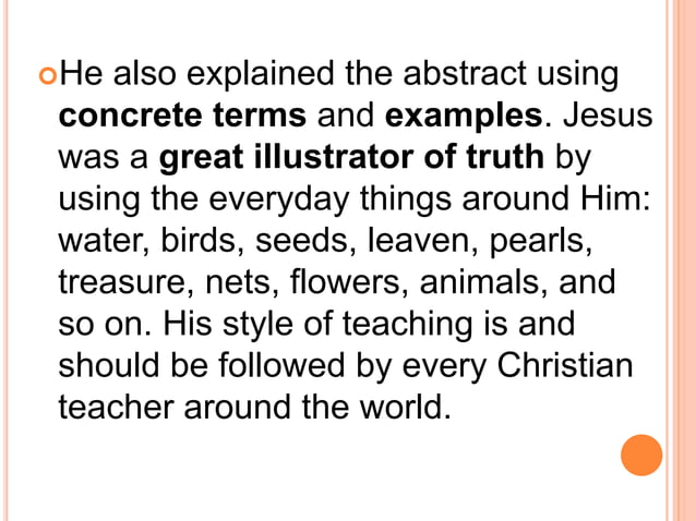 Jesus the master teacher | PPTX