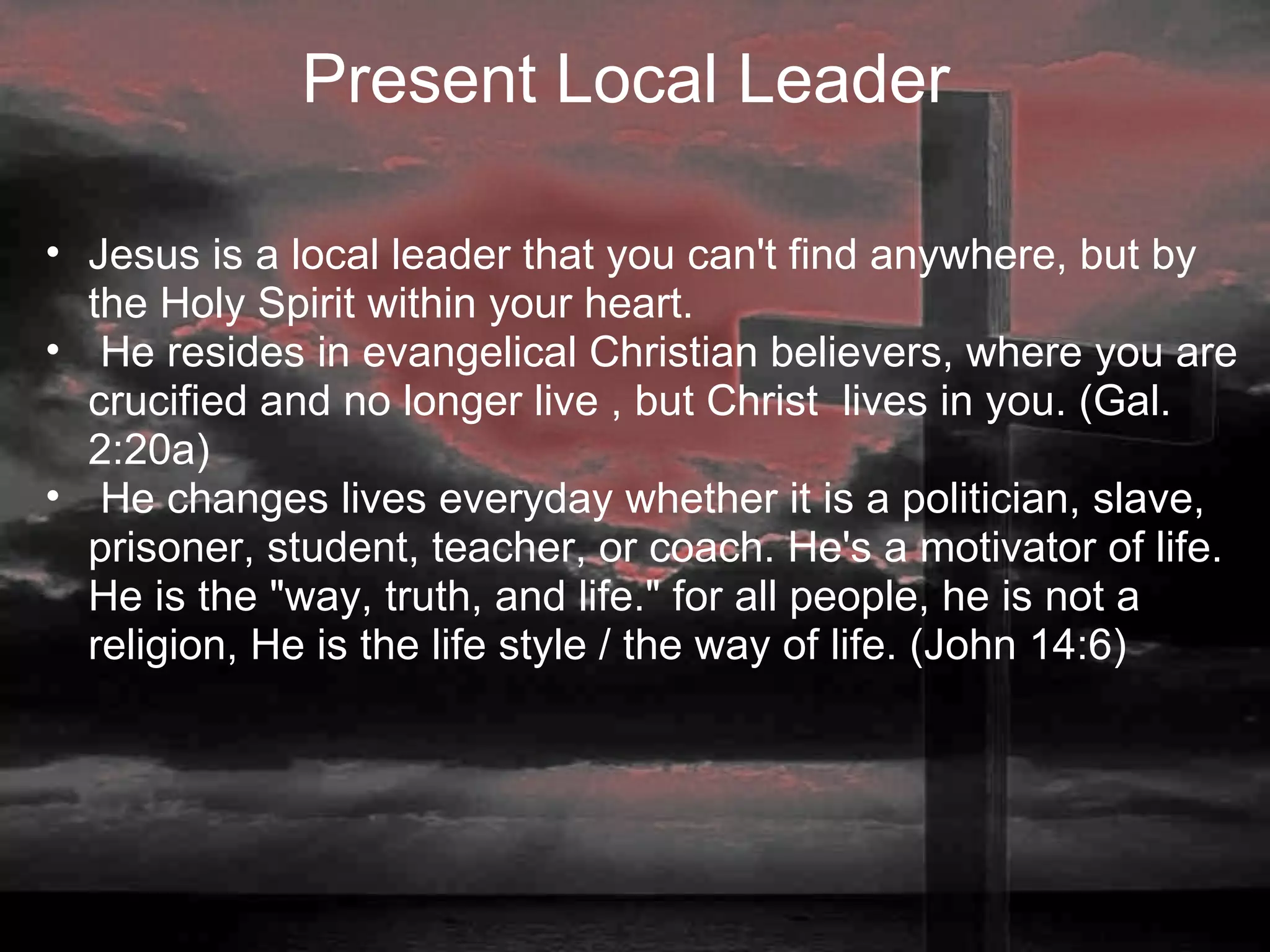 Jesus The Premiere Leader | PPT