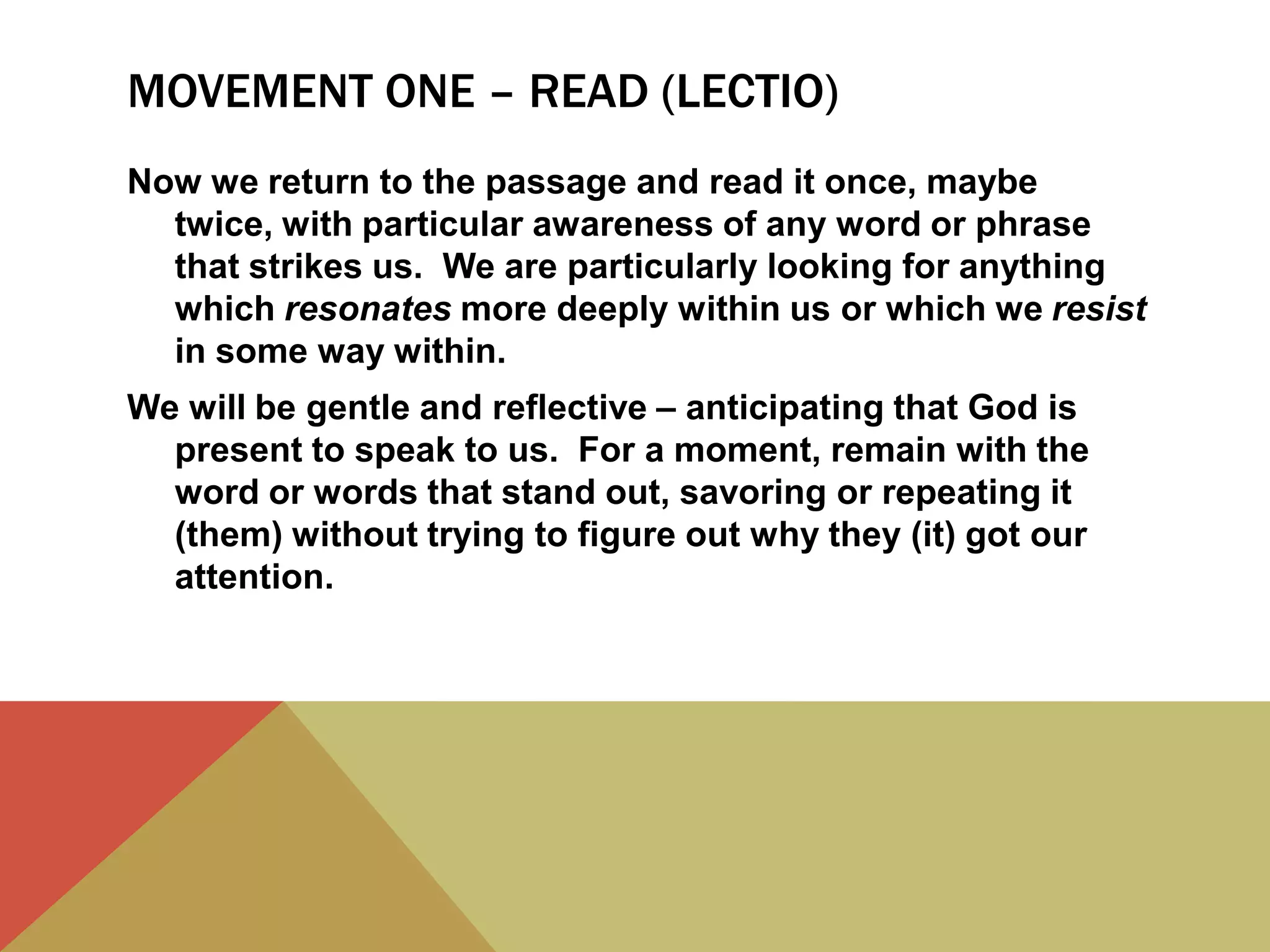 Jesus, the wisdom of god lectio divina | PPTX