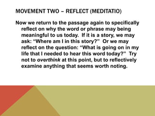 Jesus, the wisdom of god lectio divina | PPTX