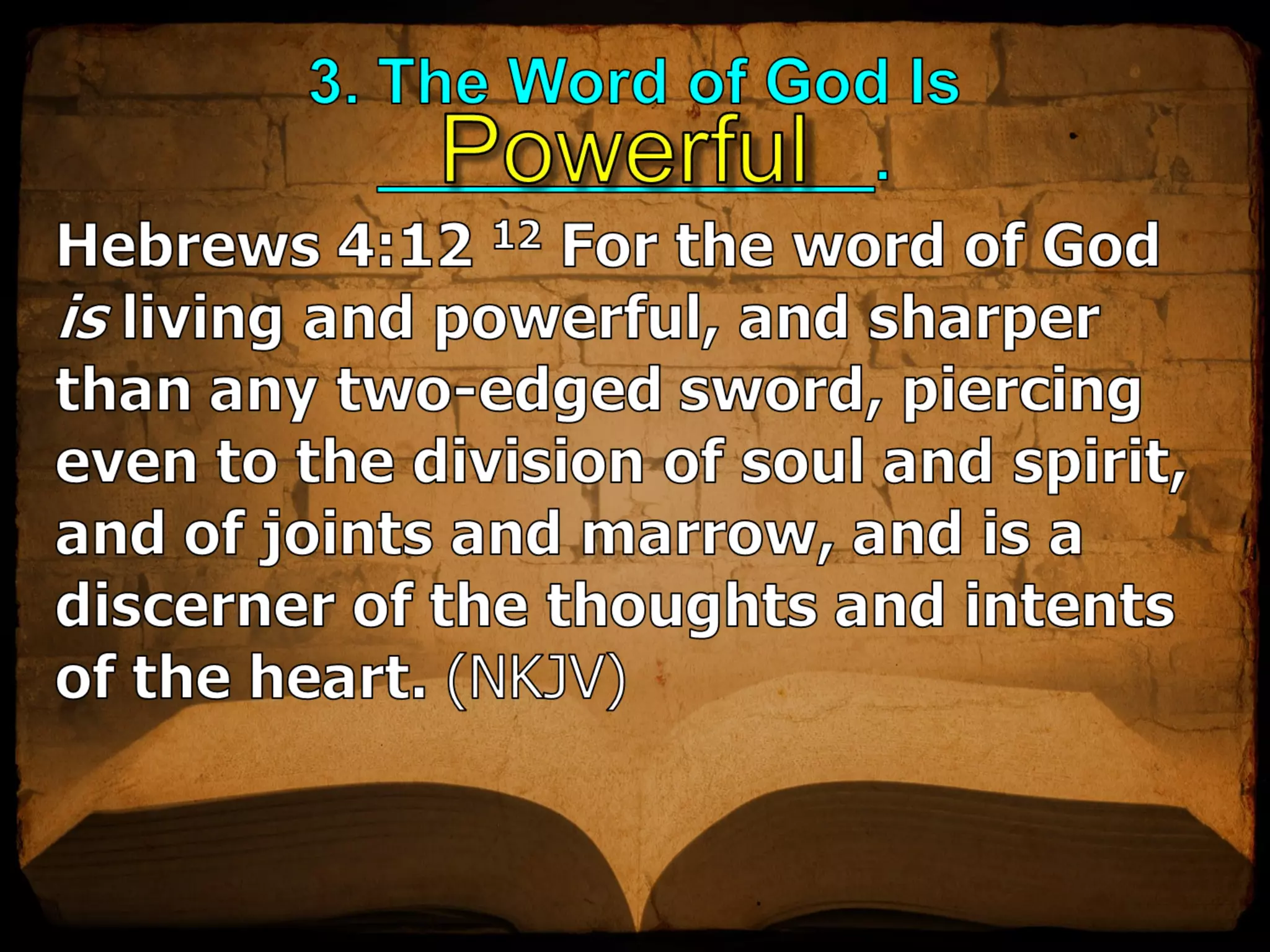 Jesus Values The Word Of God | PPT