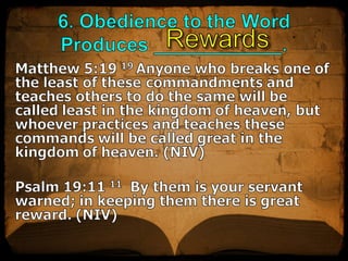 Jesus Values The Word Of God | PPT