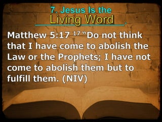 Jesus Values The Word Of God | PPT